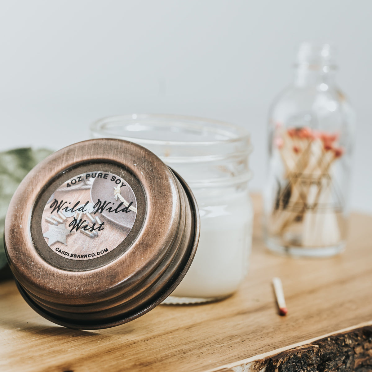 Wild Wild West 4oz Mason Jar Soy Candles – Timber Oak Candles